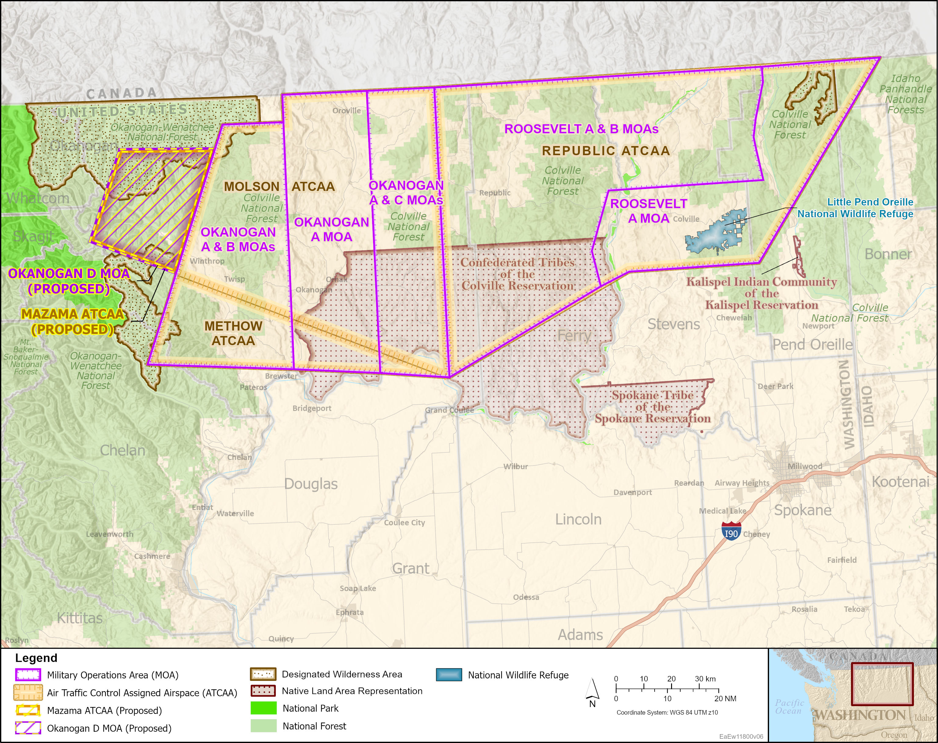 Eastern Washington Airspace Extension EA